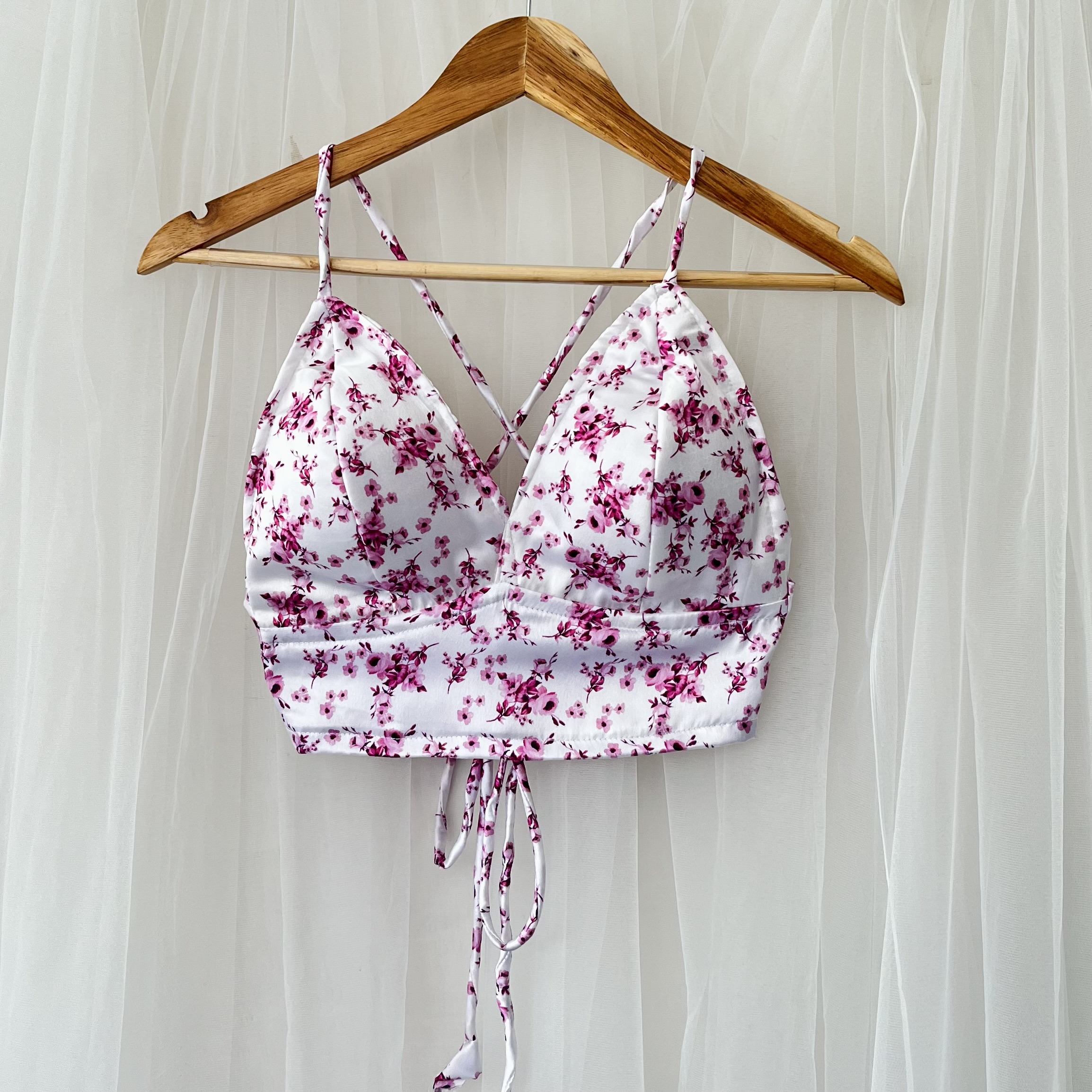 Amelia Satin Bralette